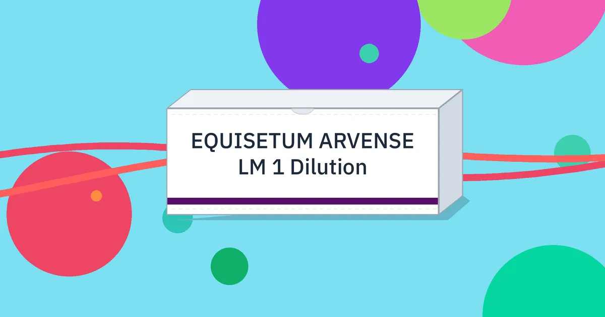 Symbolbild: Packung mit der Aufschrift EQUISETUM ARVENSE LM 1 Dilution (PZN 13472893) – Verfügbarkeit und Bezug in Apotheken in Frankfurt am Main