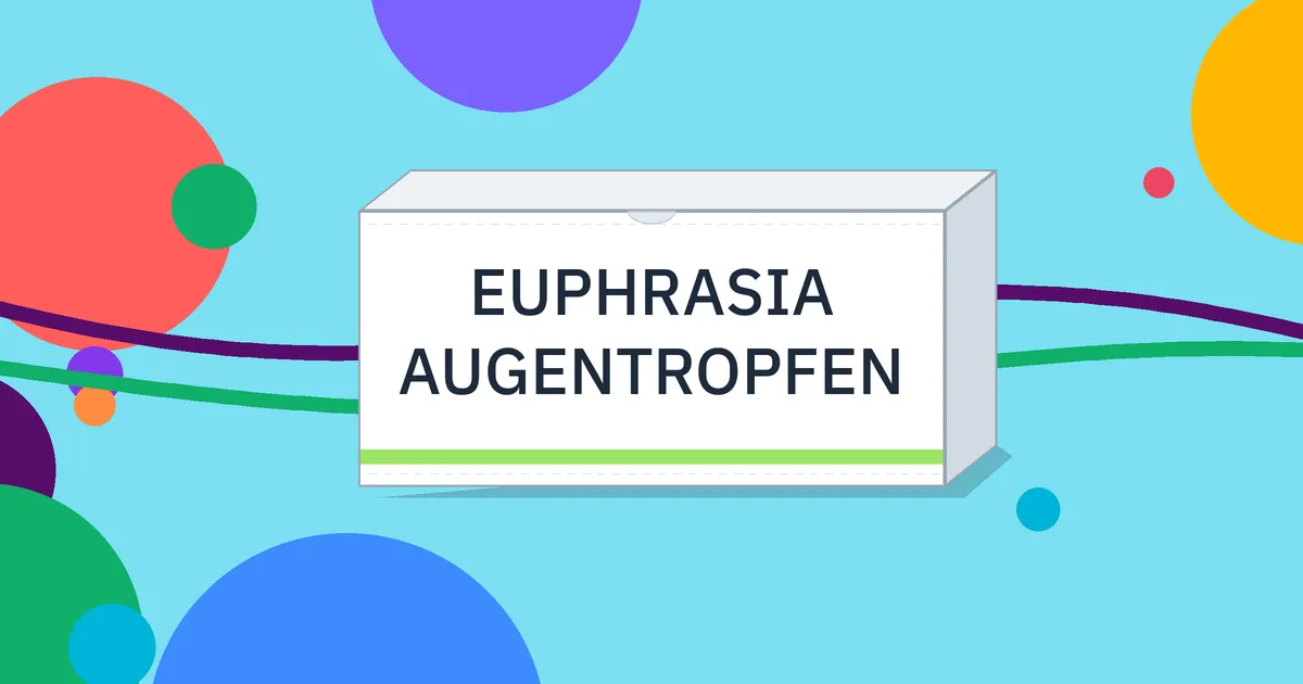 Symbolbild: Packung mit der Aufschrift EUPHRASIA AUGENTROPFEN (PZN 06816435) – Verfügbarkeit und Bezug in Apotheken in Frankfurt am Main