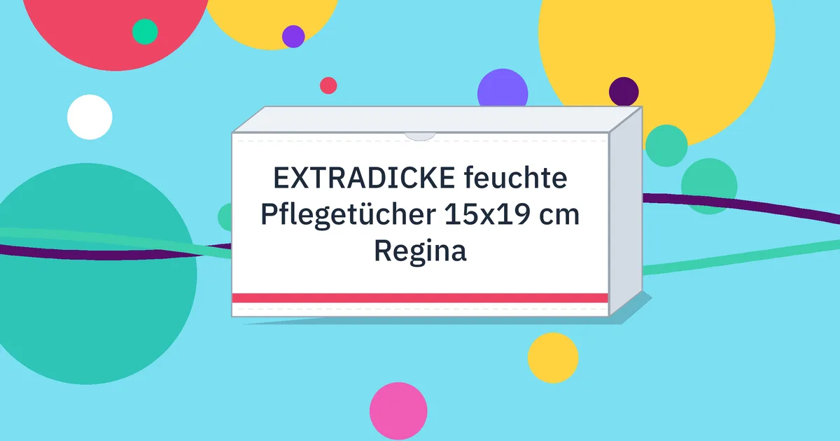 Symbolbild: Packung mit der Aufschrift EXTRADICKE feuchte Pflegetücher 15x19 cm Regina (PZN 15422304) – Verfügbarkeit und Bezug in Apotheken in Frankfurt am Main