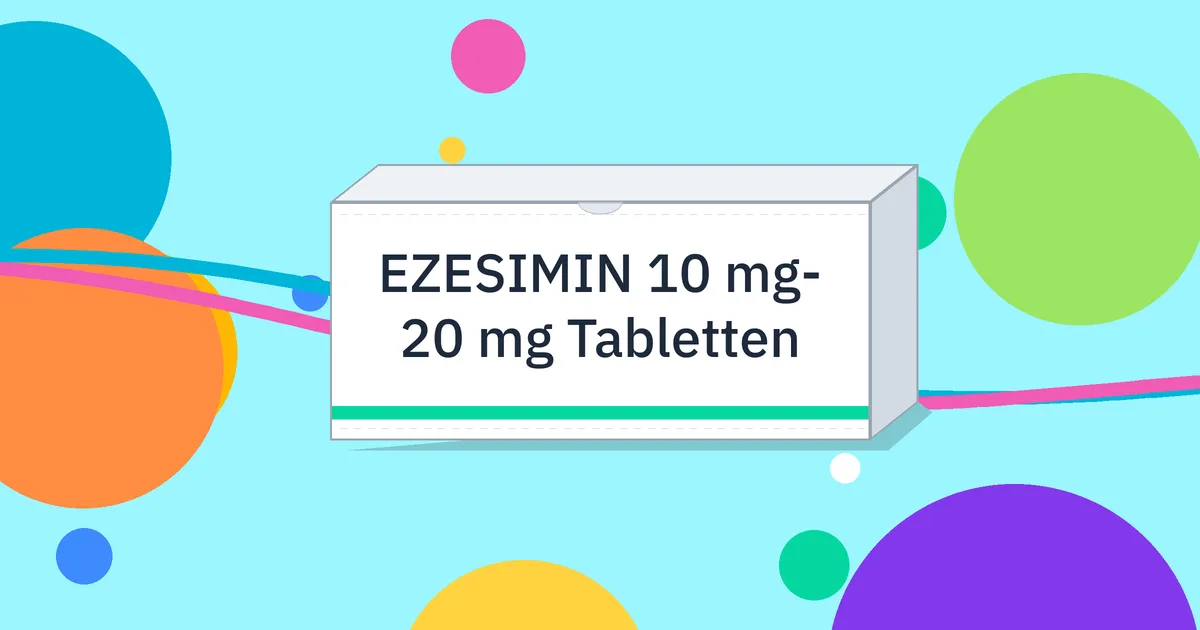 Symbolbild: Packung mit der Aufschrift EZESIMIN 10 mg-20 mg Tabletten (PZN 15415729) – Verfügbarkeit und Bezug in Apotheken in Frankfurt am Main