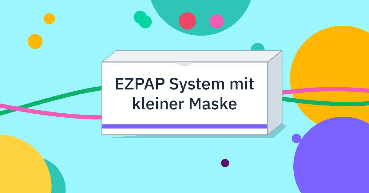 Symbolbild: Packung mit der Aufschrift EZPAP System mit kleiner Maske (PZN 00053835) – Verfügbarkeit und Bezug in Apotheken in Frankfurt am Main