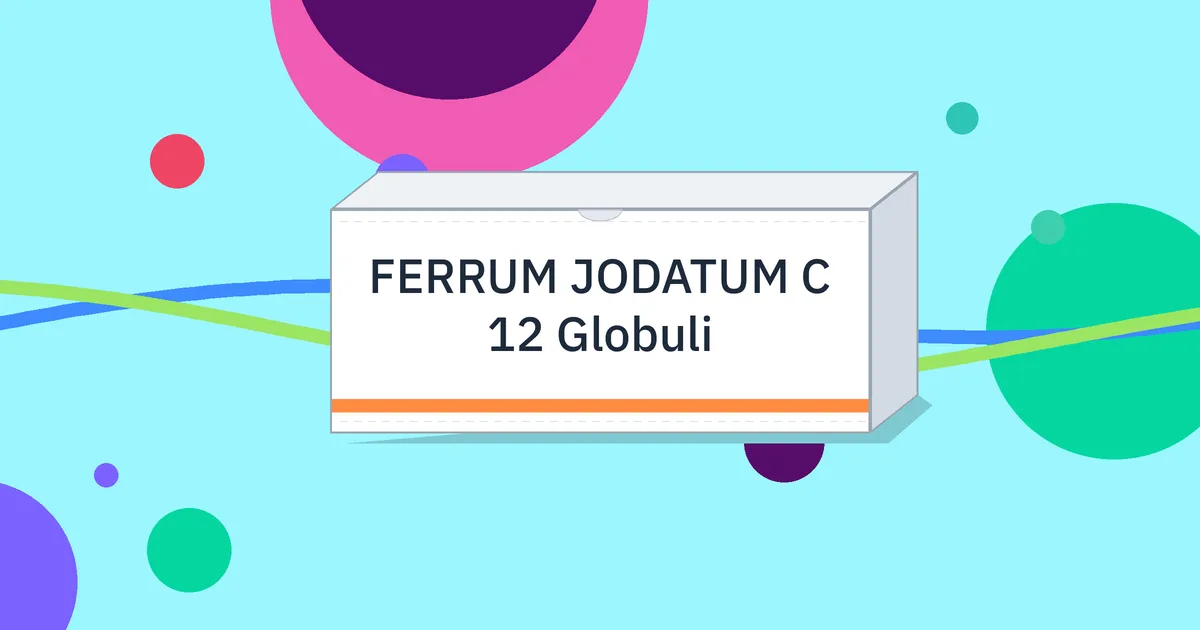 Symbolbild: Packung mit der Aufschrift FERRUM JODATUM C 12 Globuli (PZN 00545857) – Verfügbarkeit und Bezug in Apotheken in Frankfurt am Main