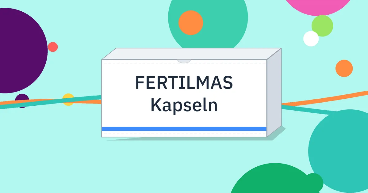Symbolbild: Packung mit der Aufschrift FERTILMAS Kapseln (PZN 20204472) – Verfügbarkeit und Bezug in Apotheken in Frankfurt am Main