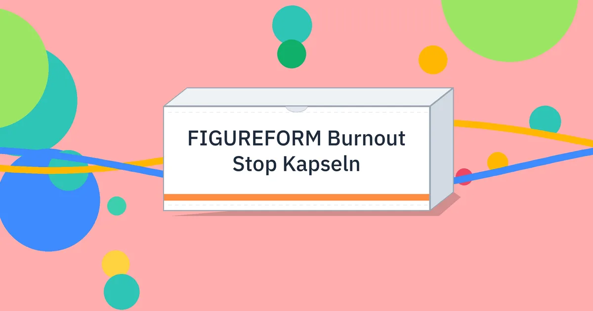 Symbolbild: Packung mit der Aufschrift FIGUREFORM Burnout Stop Kapseln (PZN 09075784) – Verfügbarkeit und Bezug in Apotheken in Frankfurt am Main