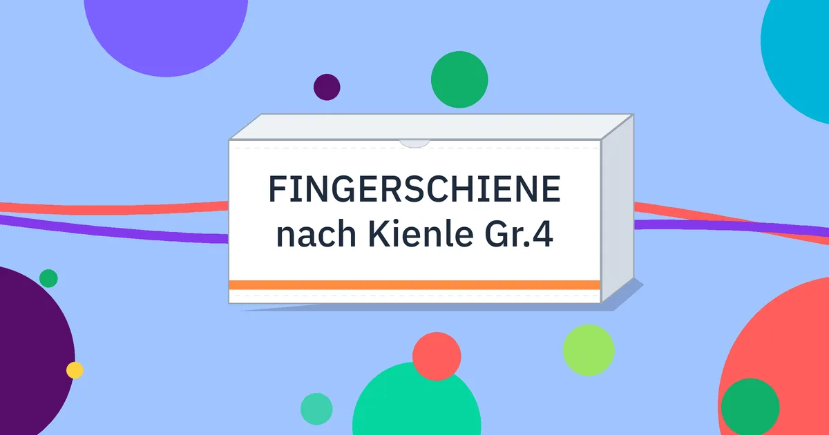 Symbolbild: Packung mit der Aufschrift FINGERSCHIENE nach Kienle Gr.4 (PZN 07004923) – Verfügbarkeit und Bezug in Apotheken in Frankfurt am Main