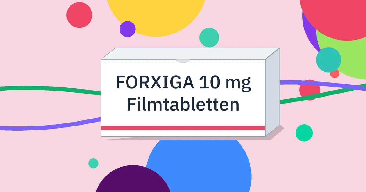Symbolbild: Packung mit der Aufschrift FORXIGA 10 mg Filmtabletten (PZN 18136160) – Verfügbarkeit und Bezug in Apotheken in Frankfurt am Main