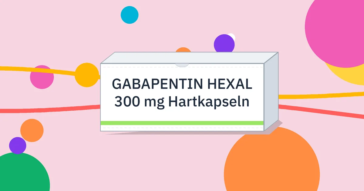 Symbolbild: Packung mit der Aufschrift GABAPENTIN HEXAL 300 mg Hartkapseln (PZN 04024380) – Verfügbarkeit und Bezug in Apotheken in Frankfurt am Main