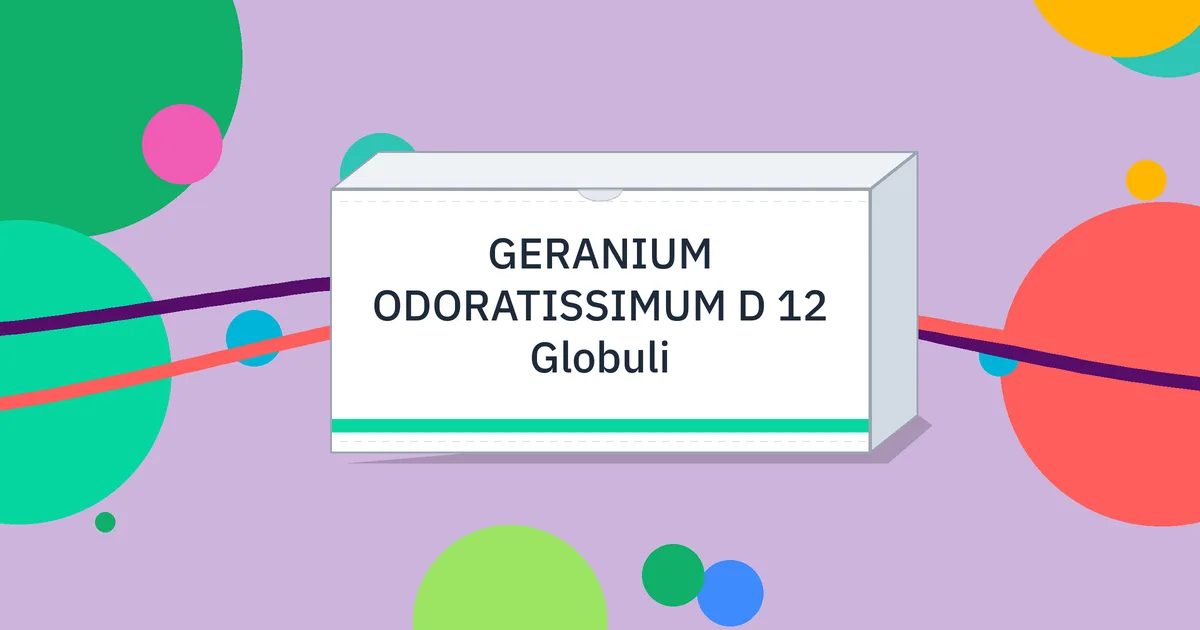 Symbolbild: Packung mit der Aufschrift GERANIUM ODORATISSIMUM D 12 Globuli (PZN 16691294) – Verfügbarkeit und Bezug in Apotheken in Frankfurt am Main
