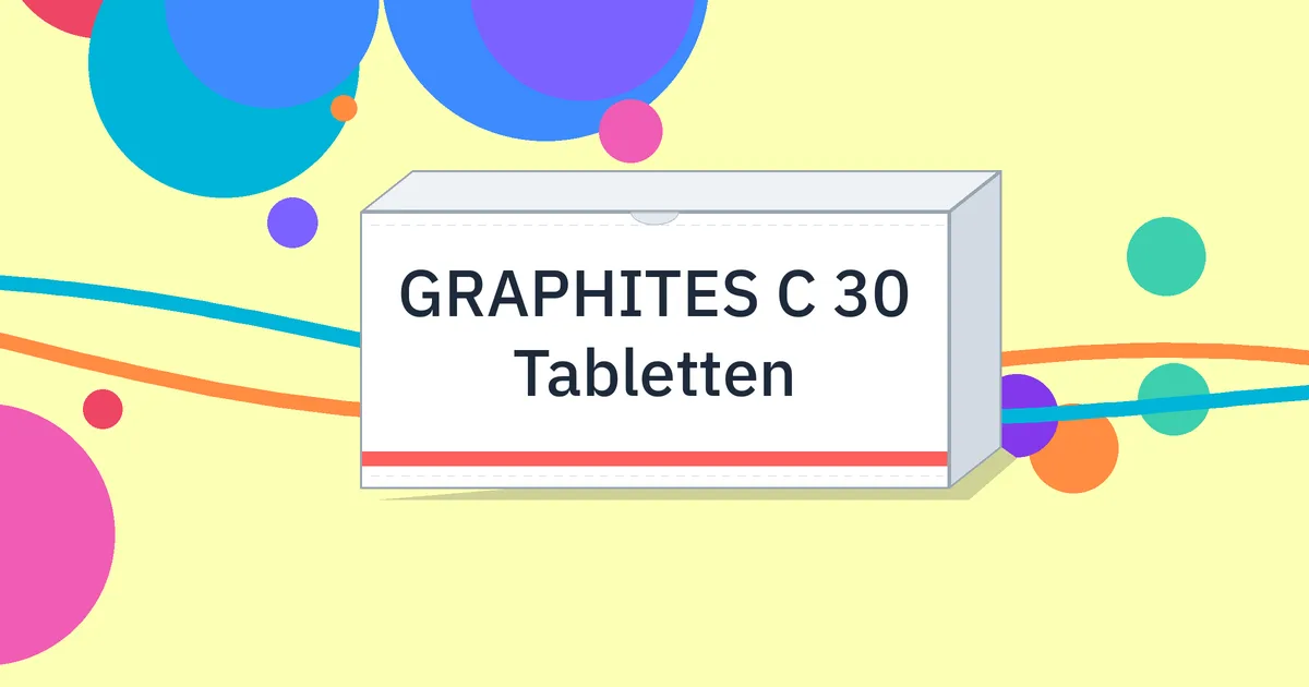 Symbolbild: Packung mit der Aufschrift GRAPHITES C 30 Tabletten (PZN 07141672) – Verfügbarkeit und Bezug in Apotheken in Frankfurt am Main