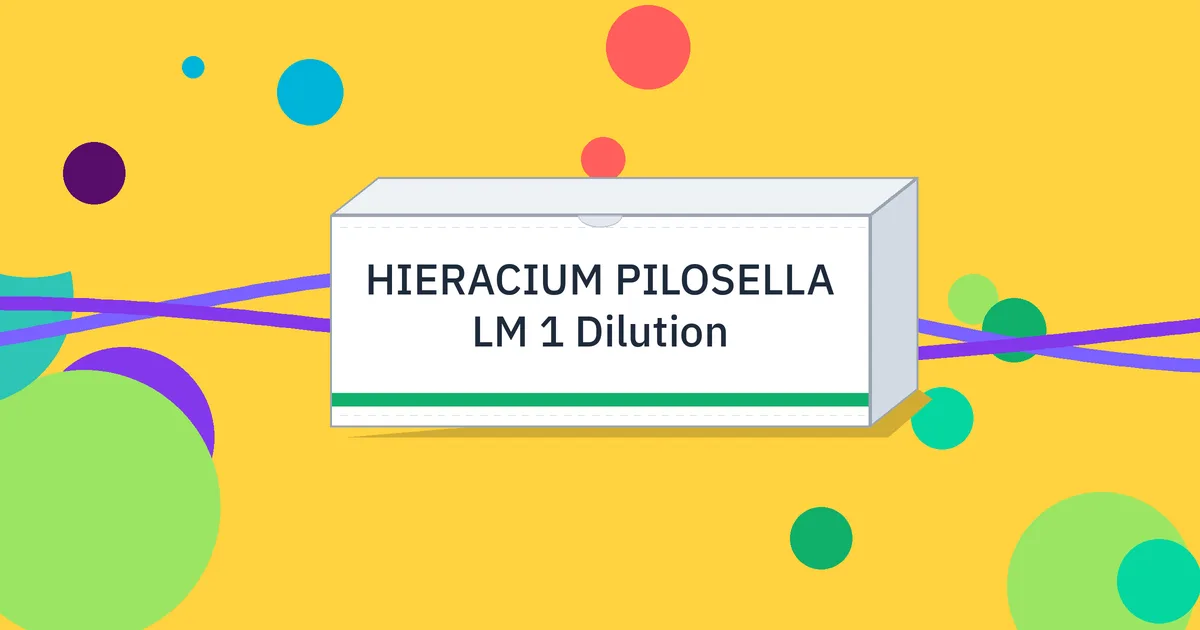 Symbolbild: Packung mit der Aufschrift HIERACIUM PILOSELLA LM 1 Dilution (PZN 13553344) – Verfügbarkeit und Bezug in Apotheken in Frankfurt am Main