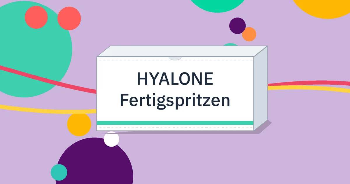 Symbolbild: Packung mit der Aufschrift HYALONE Fertigspritzen (PZN 10264734) – Verfügbarkeit und Bezug in Apotheken in Frankfurt am Main