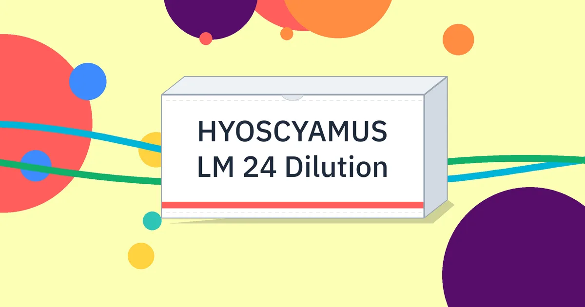 Symbolbild: Packung mit der Aufschrift HYOSCYAMUS LM 24 Dilution (PZN 12890660) – Verfügbarkeit und Bezug in Apotheken in Frankfurt am Main