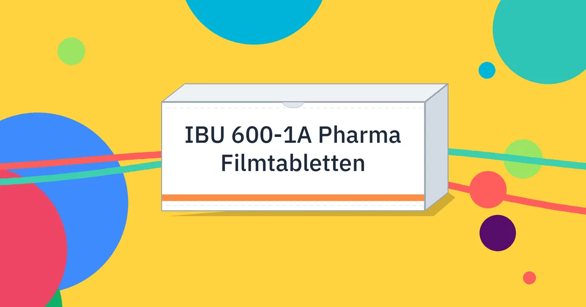 Symbolbild: Packung mit der Aufschrift IBU 600-1A Pharma Filmtabletten (PZN 08533836) – Verfügbarkeit und Bezug in Apotheken in Frankfurt am Main
