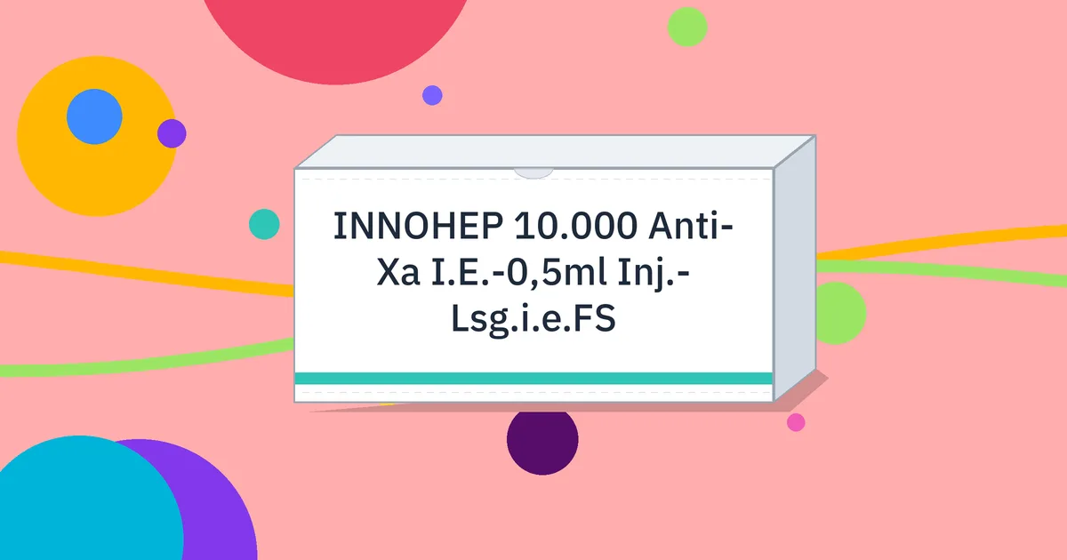 Symbolbild: Packung mit der Aufschrift INNOHEP 10.000 Anti-Xa I.E.-0,5ml Inj.-Lsg.i.e.FS (PZN 18379879) – Verfügbarkeit und Bezug in Apotheken in Frankfurt am Main