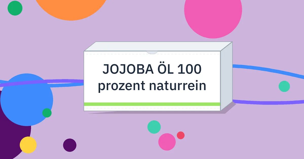 Symbolbild: Packung mit der Aufschrift JOJOBA ÖL 100 prozent naturrein (PZN 07203580) – Verfügbarkeit und Bezug in Apotheken in Frankfurt am Main