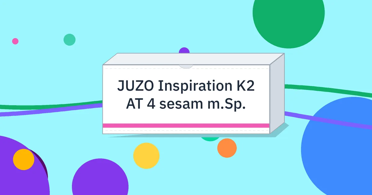 Symbolbild: Packung mit der Aufschrift JUZO Inspiration K2 AT 4 sesam m.Sp. (PZN 14926793) – Verfügbarkeit und Bezug in Apotheken in Frankfurt am Main