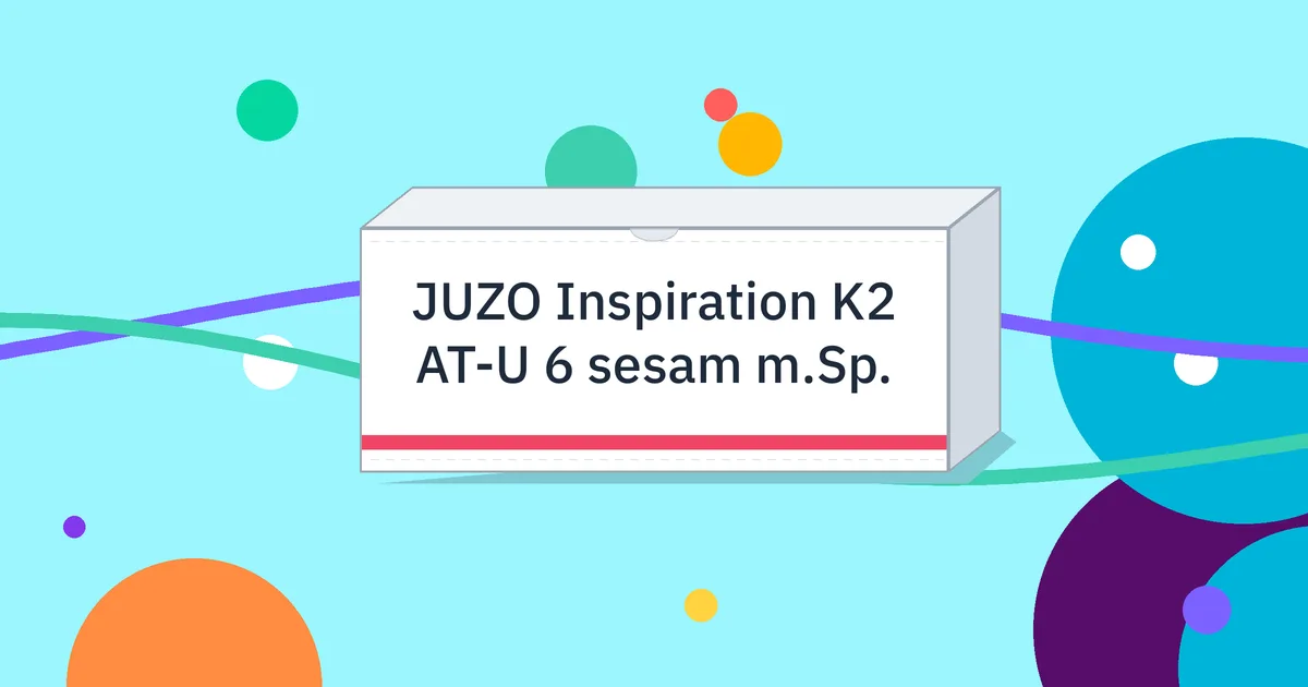 Symbolbild: Packung mit der Aufschrift JUZO Inspiration K2 AT-U 6 sesam m.Sp. (PZN 14928467) – Verfügbarkeit und Bezug in Apotheken in Frankfurt am Main