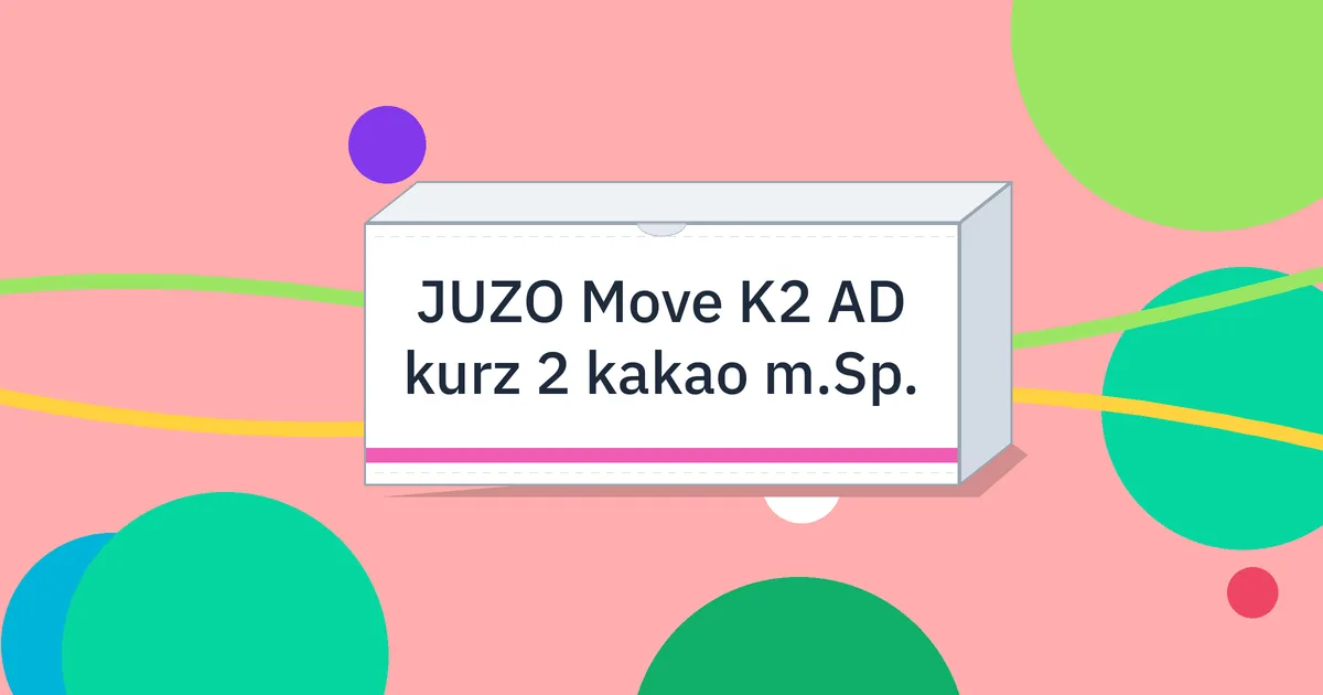 Symbolbild: Packung mit der Aufschrift JUZO Move K2 AD kurz 2 kakao m.Sp. (PZN 18540292) – Verfügbarkeit und Bezug in Apotheken in Frankfurt am Main
