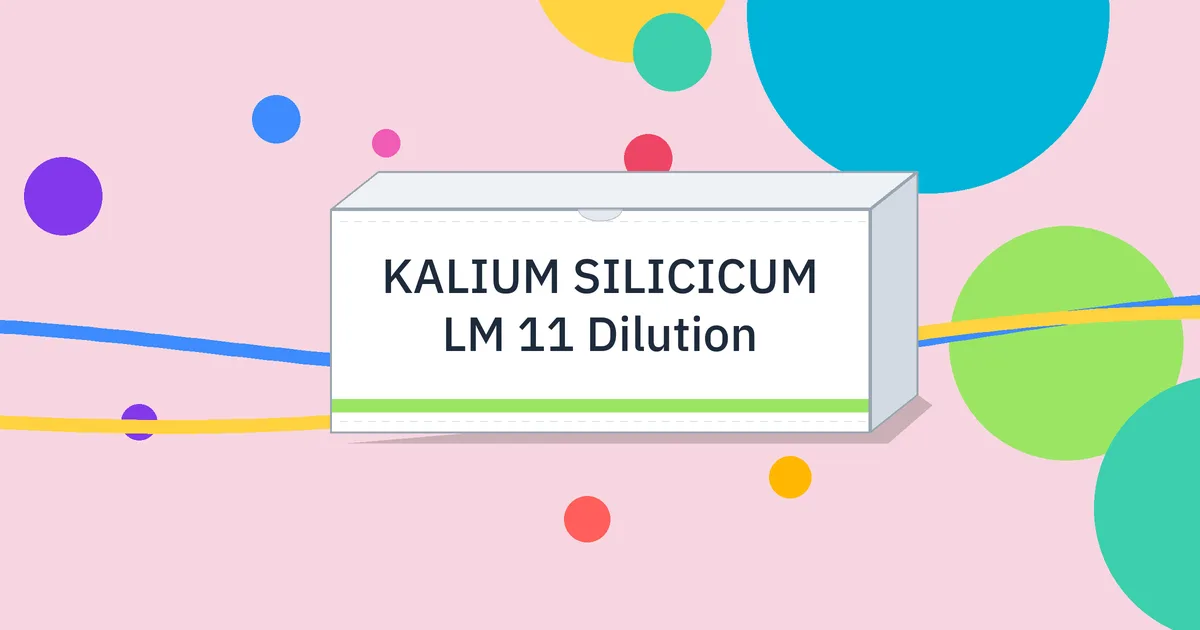 Symbolbild: Packung mit der Aufschrift KALIUM SILICICUM LM 11 Dilution (PZN 12925884) – Verfügbarkeit und Bezug in Apotheken in Frankfurt am Main