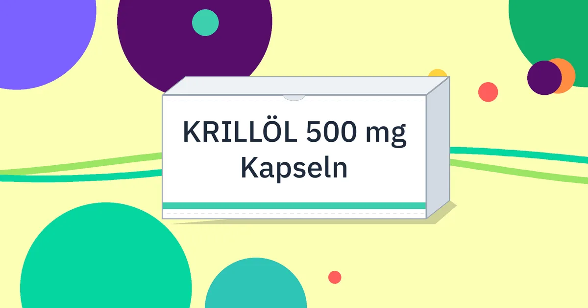Symbolbild: Packung mit der Aufschrift KRILLÖL 500 mg Kapseln (PZN 11887360) – Verfügbarkeit und Bezug in Apotheken in Frankfurt am Main
