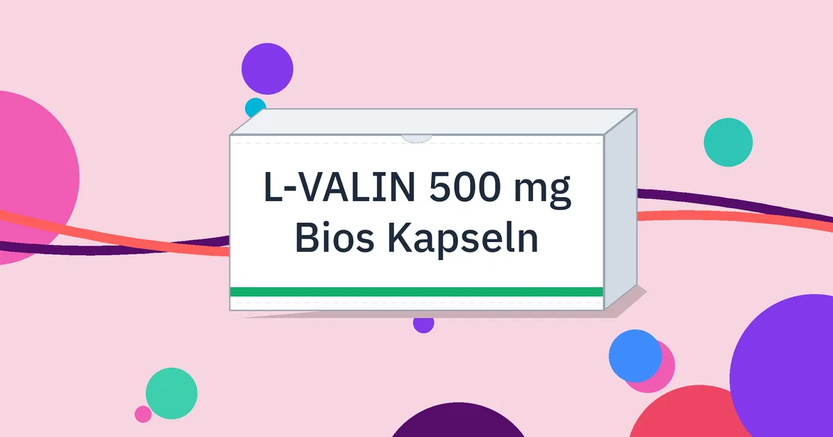 Symbolbild: Packung mit der Aufschrift L-VALIN 500 mg Bios Kapseln (PZN 04912407) – Verfügbarkeit und Bezug in Apotheken in Frankfurt am Main