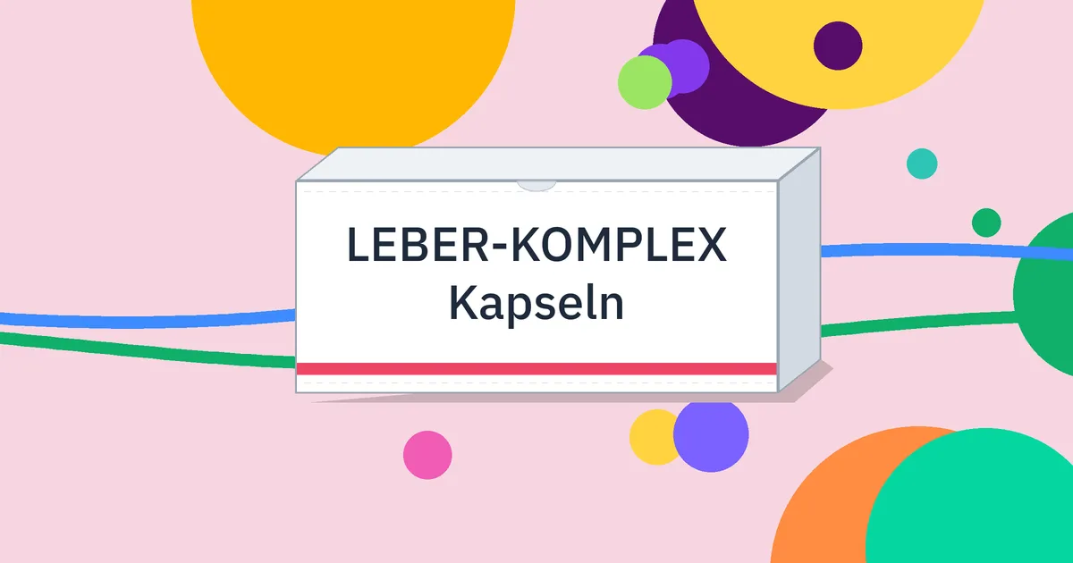 Symbolbild: Packung mit der Aufschrift LEBER-KOMPLEX Kapseln (PZN 20311908) – Verfügbarkeit und Bezug in Apotheken in Frankfurt am Main