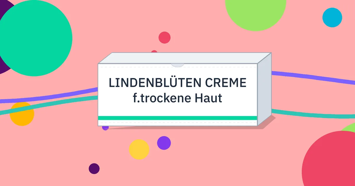 Symbolbild: Packung mit der Aufschrift LINDENBLÜTEN CREME f.trockene Haut (PZN 02515599) – Verfügbarkeit und Bezug in Apotheken in Frankfurt am Main