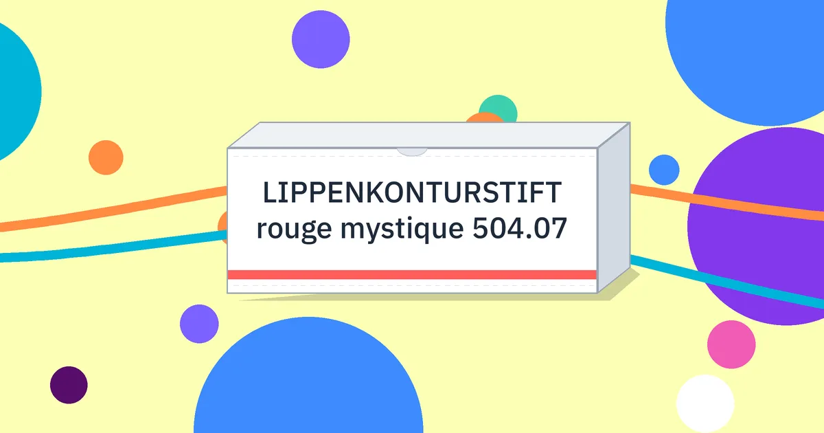 Symbolbild: Packung mit der Aufschrift LIPPENKONTURSTIFT rouge mystique 504.07 (PZN 16731705) – Verfügbarkeit und Bezug in Apotheken in Frankfurt am Main