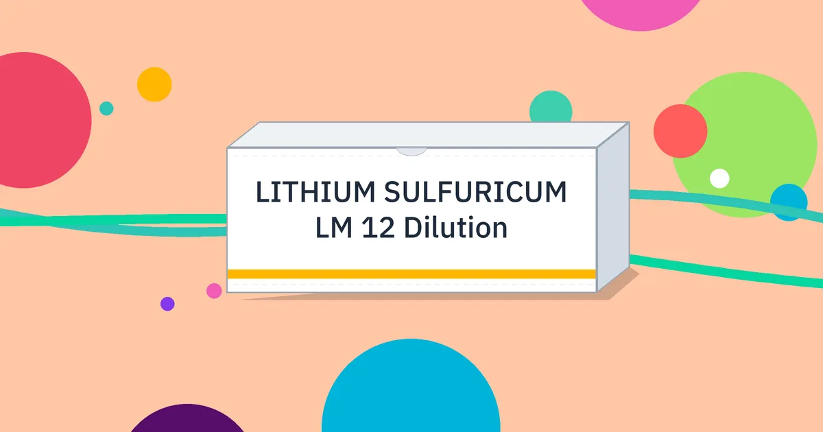 Symbolbild: Packung mit der Aufschrift LITHIUM SULFURICUM LM 12 Dilution (PZN 12932938) – Verfügbarkeit und Bezug in Apotheken in Frankfurt am Main