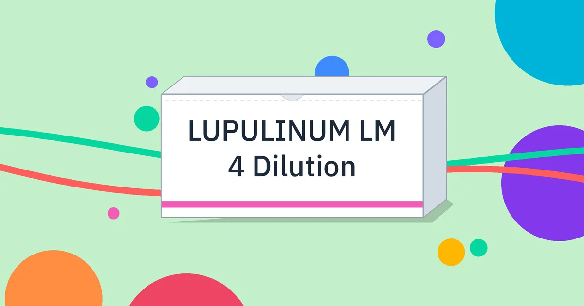 Symbolbild: Packung mit der Aufschrift LUPULINUM LM 4 Dilution (PZN 13536535) – Verfügbarkeit und Bezug in Apotheken in Frankfurt am Main