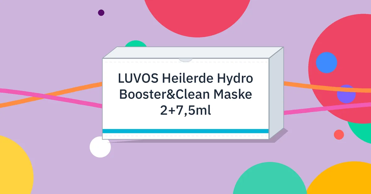 Symbolbild: Packung mit der Aufschrift LUVOS Heilerde Hydro Booster&Clean Maske 2+7,5ml (PZN 15995885) – Verfügbarkeit und Bezug in Apotheken in Frankfurt am Main