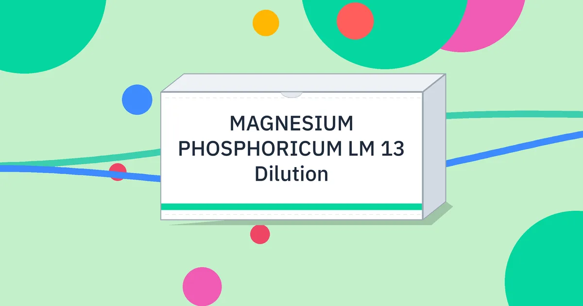 Symbolbild: Packung mit der Aufschrift MAGNESIUM PHOSPHORICUM LM 13 Dilution (PZN 12939231) – Verfügbarkeit und Bezug in Apotheken in Frankfurt am Main