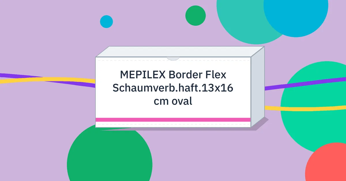 Symbolbild: Packung mit der Aufschrift MEPILEX Border Flex Schaumverb.haft.13x16 cm oval (PZN 18052090) – Verfügbarkeit und Bezug in Apotheken in Frankfurt am Main