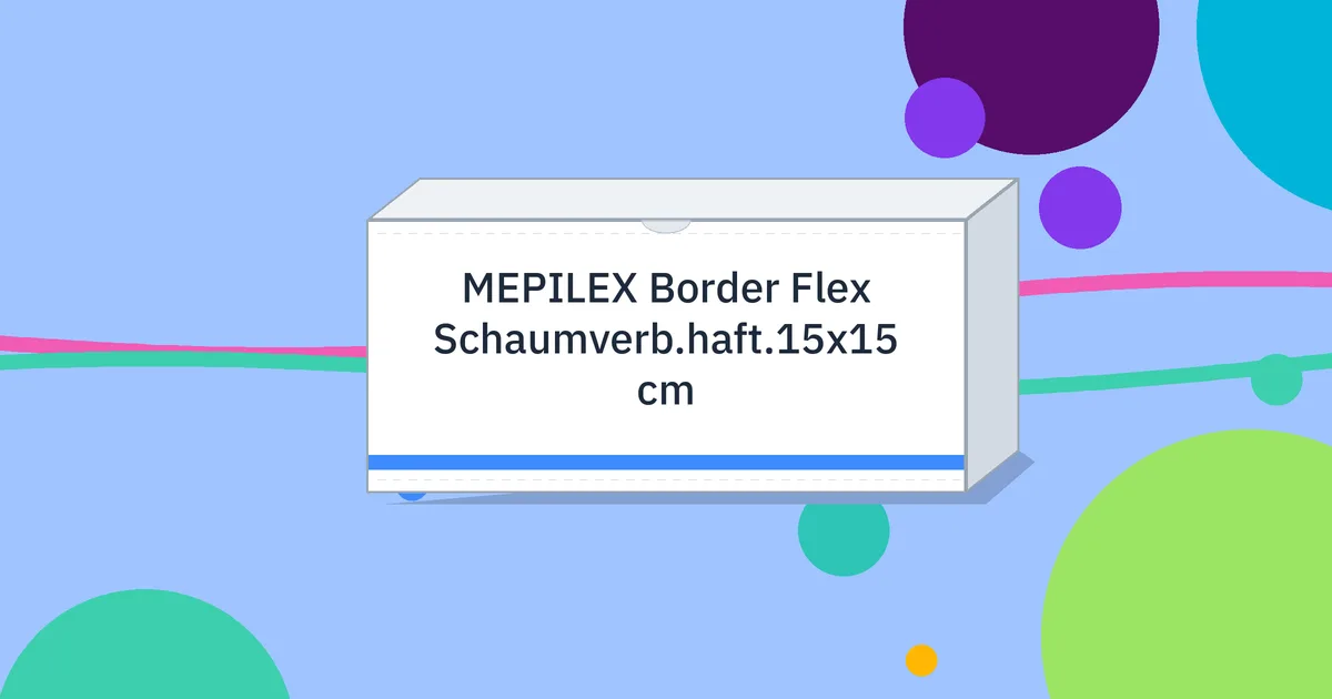 Symbolbild: Packung mit der Aufschrift MEPILEX Border Flex Schaumverb.haft.15x15 cm (PZN 18168881) – Verfügbarkeit und Bezug in Apotheken in Frankfurt am Main