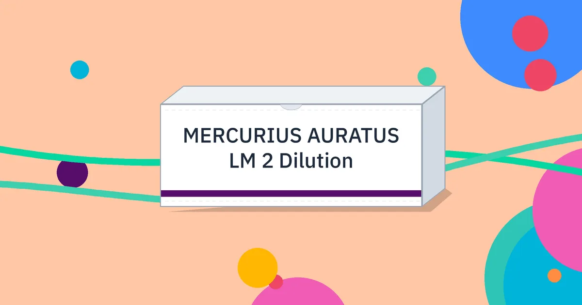 Symbolbild: Packung mit der Aufschrift MERCURIUS AURATUS LM 2 Dilution (PZN 12948158) – Verfügbarkeit und Bezug in Apotheken in Frankfurt am Main