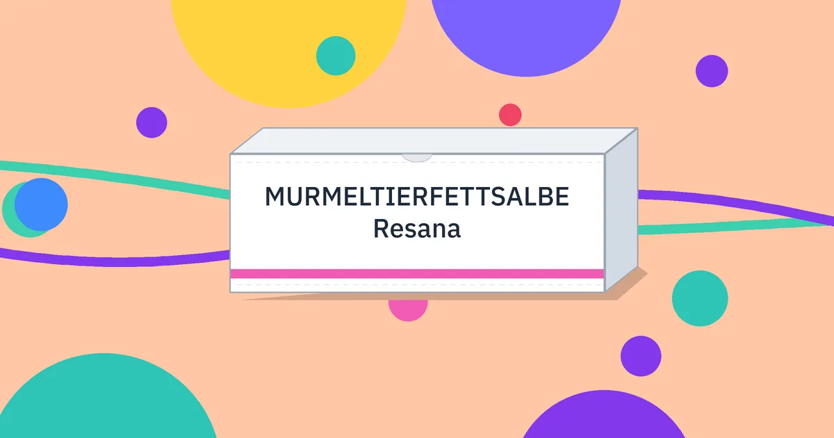 Symbolbild: Packung mit der Aufschrift MURMELTIERFETTSALBE Resana (PZN 06496568) – Verfügbarkeit und Bezug in Apotheken in Frankfurt am Main