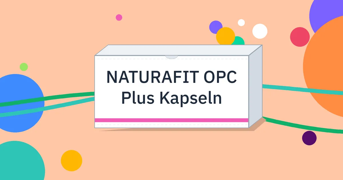 Symbolbild: Packung mit der Aufschrift NATURAFIT OPC Plus Kapseln (PZN 04377718) – Verfügbarkeit und Bezug in Apotheken in Frankfurt am Main