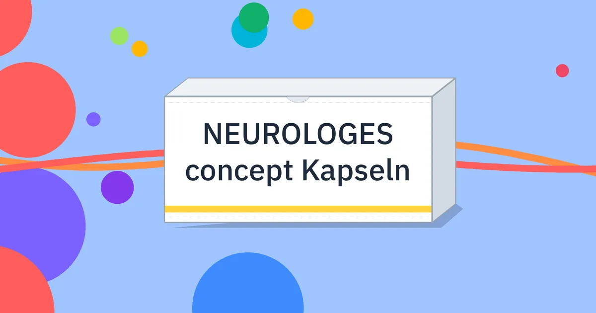 Symbolbild: Packung mit der Aufschrift NEUROLOGES concept Kapseln (PZN 17308127) – Verfügbarkeit und Bezug in Apotheken in Frankfurt am Main