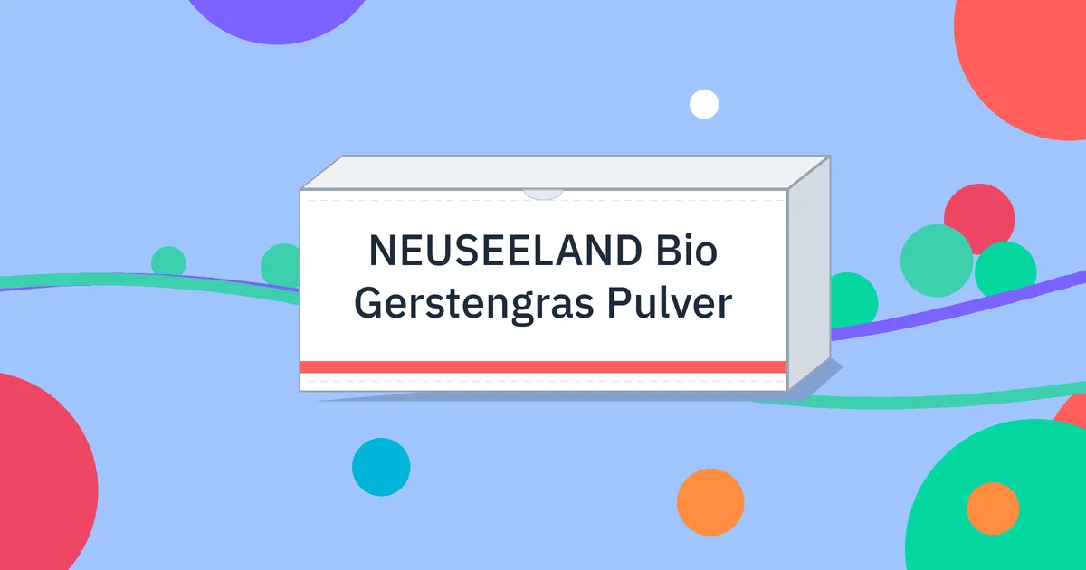 Symbolbild: Packung mit der Aufschrift NEUSEELAND Bio Gerstengras Pulver (PZN 10297225) – Verfügbarkeit und Bezug in Apotheken in Frankfurt am Main