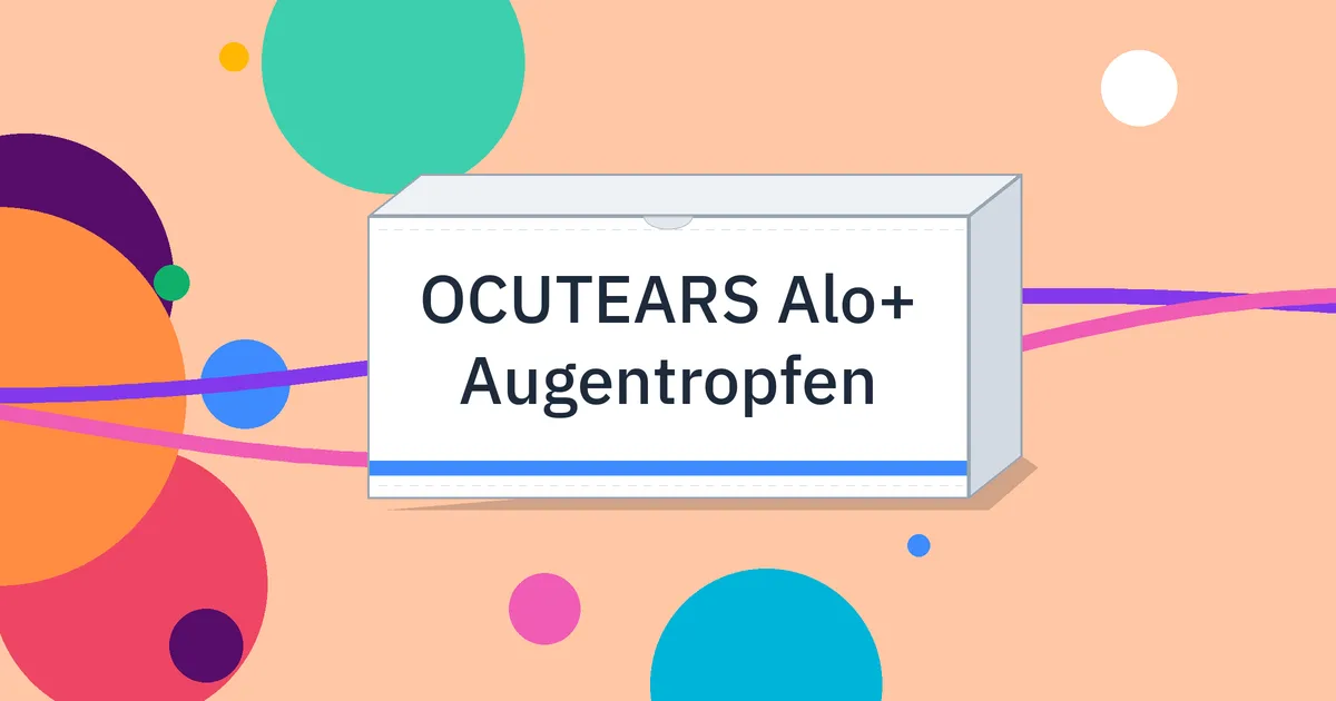 Symbolbild: Packung mit der Aufschrift OCUTEARS Alo+ Augentropfen (PZN 17878422) – Verfügbarkeit und Bezug in Apotheken in Frankfurt am Main