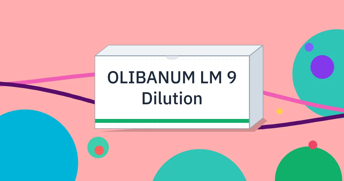 Symbolbild: Packung mit der Aufschrift OLIBANUM LM 9 Dilution (PZN 12971648) – Verfügbarkeit und Bezug in Apotheken in Frankfurt am Main