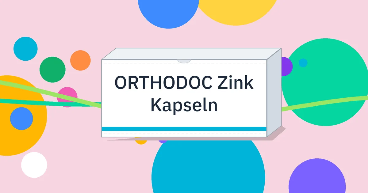 Symbolbild: Packung mit der Aufschrift ORTHODOC Zink Kapseln (PZN 02224548) – Verfügbarkeit und Bezug in Apotheken in Frankfurt am Main