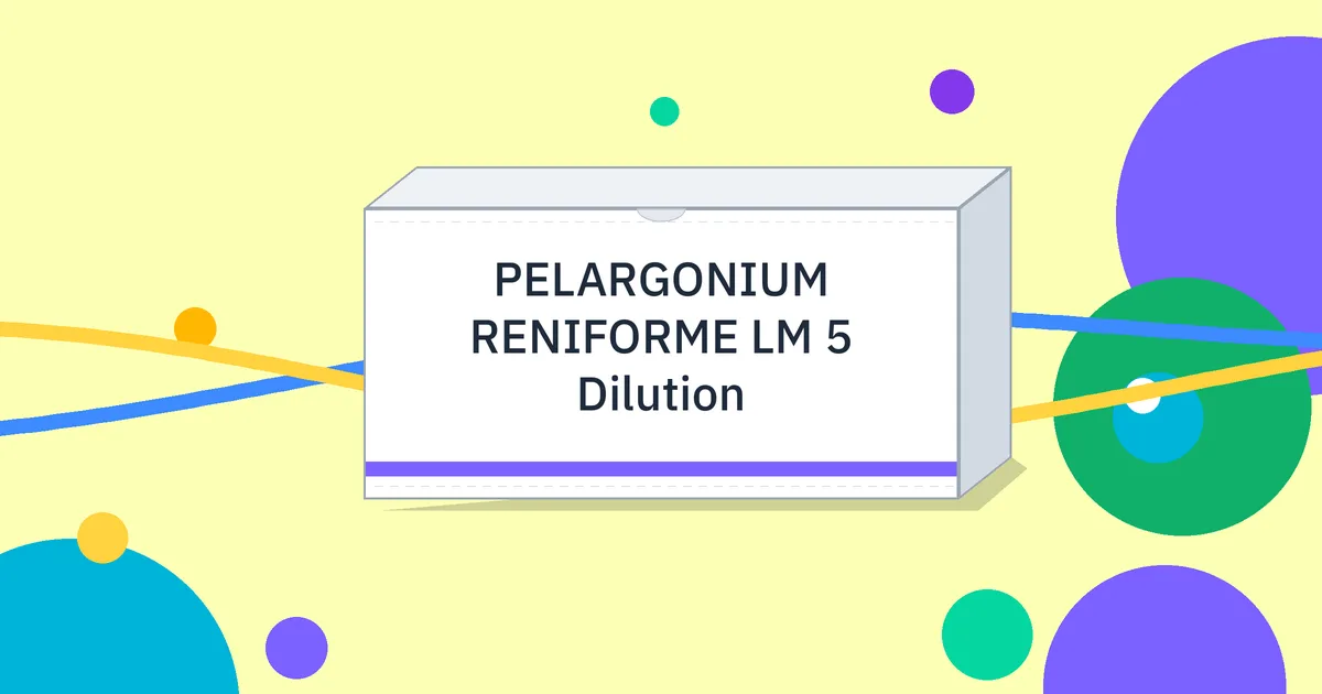 Symbolbild: Packung mit der Aufschrift PELARGONIUM RENIFORME LM 5 Dilution (PZN 13633178) – Verfügbarkeit und Bezug in Apotheken in Frankfurt am Main
