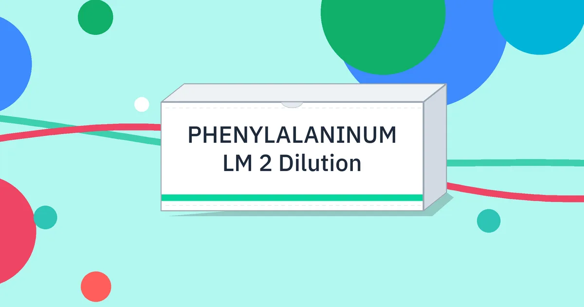 Symbolbild: Packung mit der Aufschrift PHENYLALANINUM LM 2 Dilution (PZN 13783788) – Verfügbarkeit und Bezug in Apotheken in Frankfurt am Main