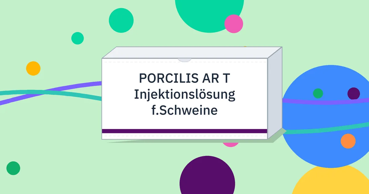 Symbolbild: Packung mit der Aufschrift PORCILIS AR T Injektionslösung f.Schweine (PZN 01431920) – Verfügbarkeit und Bezug in Apotheken in Frankfurt am Main