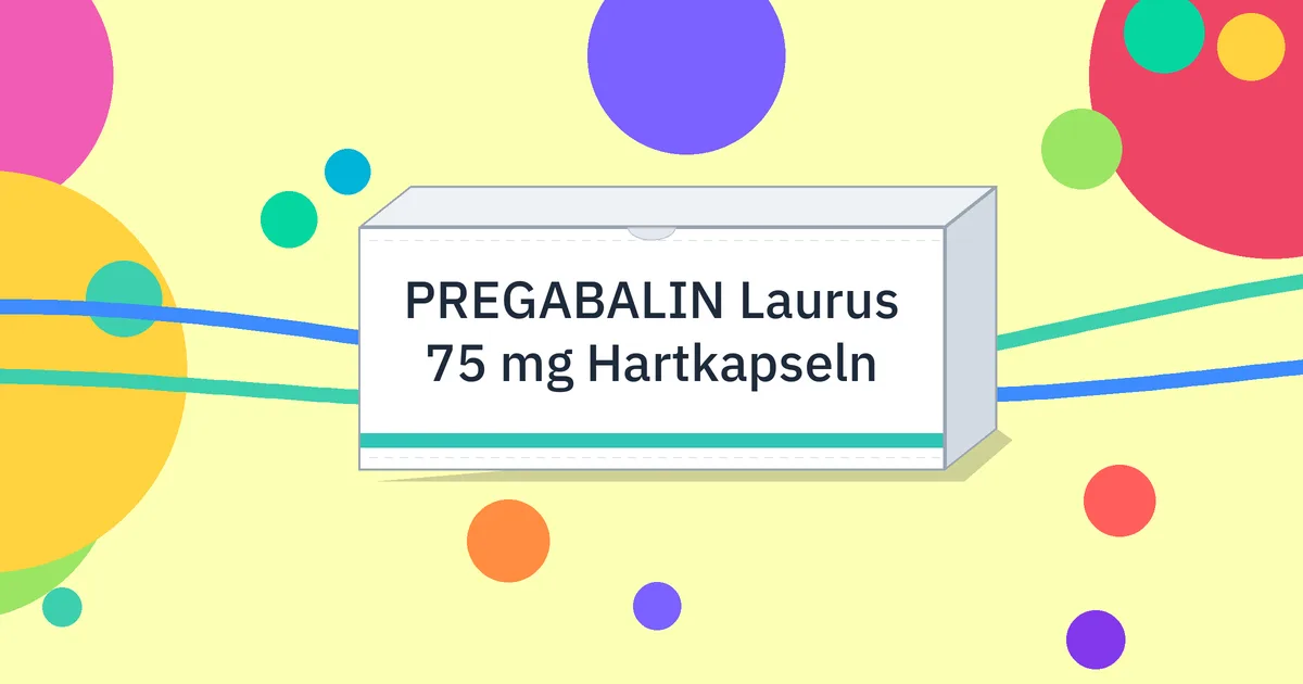 Symbolbild: Packung mit der Aufschrift PREGABALIN Laurus 75 mg Hartkapseln (PZN 16240746) – Verfügbarkeit und Bezug in Apotheken in Frankfurt am Main