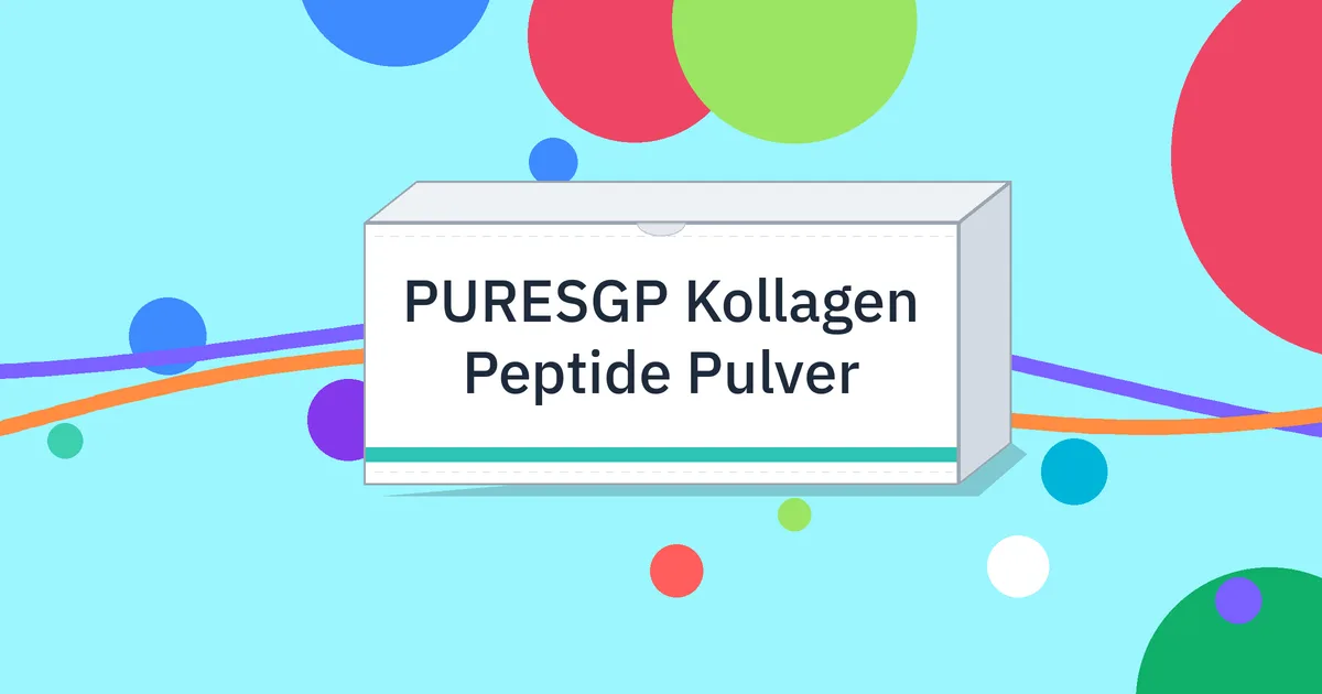 Symbolbild: Packung mit der Aufschrift PURESGP Kollagen Peptide Pulver (PZN 19120155) – Verfügbarkeit und Bezug in Apotheken in Frankfurt am Main