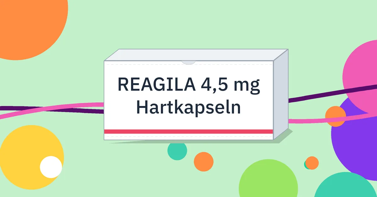 Symbolbild: Packung mit der Aufschrift REAGILA 4,5 mg Hartkapseln (PZN 18336284) – Verfügbarkeit und Bezug in Apotheken in Frankfurt am Main