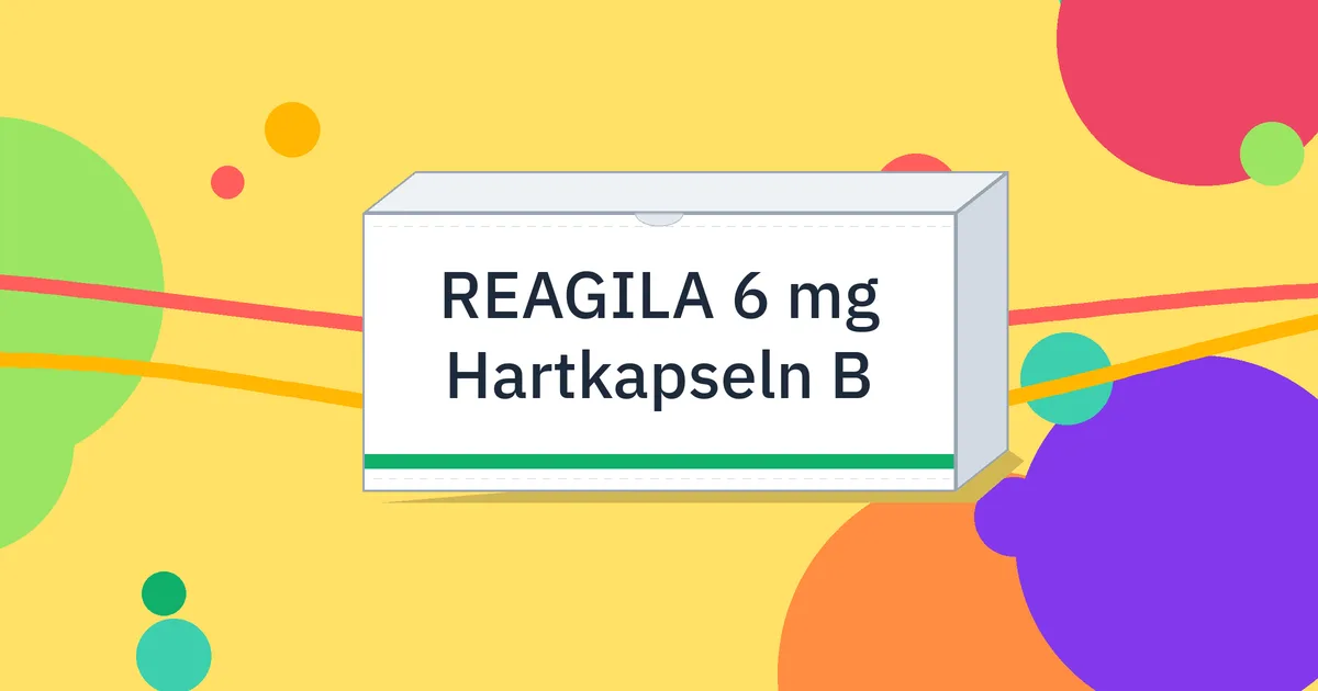 Symbolbild: Packung mit der Aufschrift REAGILA 6 mg Hartkapseln B (PZN 18083564) – Verfügbarkeit und Bezug in Apotheken in Frankfurt am Main
