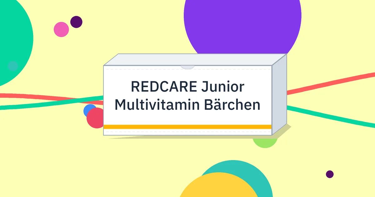 Symbolbild: Packung mit der Aufschrift REDCARE Junior Multivitamin Bärchen (PZN 18798429) – Verfügbarkeit und Bezug in Apotheken in Frankfurt am Main